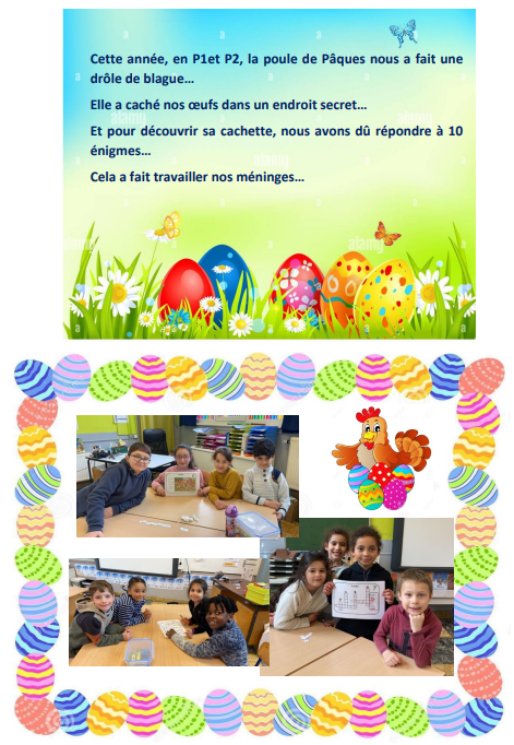ESCAPE GAME DE PAQUES - ECOLE FONDAMENTALE SAINT-JOSEPH VERVIERS
